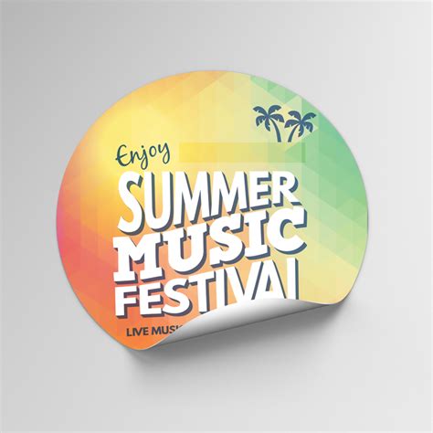 How To Use Stickers At Your Next Festival Or Event Wee Print Ltd