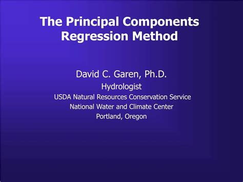 PPT Principal Components Regression Method Application And Benefits PowerPoint Presentation