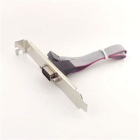 Jiffey Pin Com Port Ribbon Serial Cable Connector Bracket Amazon In Electronics