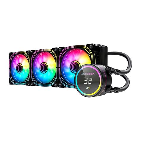 Water Cooler Acegeek Temp C360 Argb 360mm Preto Ag Tempc360 Bk Pichau
