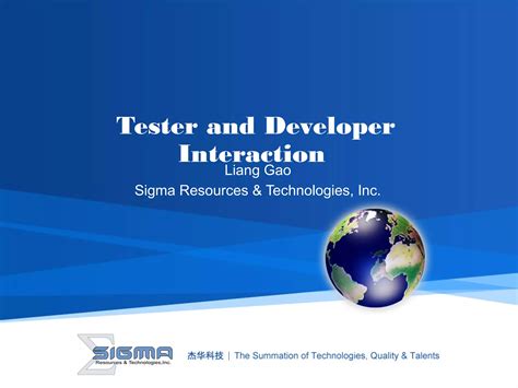 tester developer interaction ppt