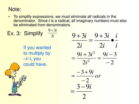 Ppt 6 10 Simplifying Expressions Containing Complex Numbers Powerpoint Presentation Id 1408518