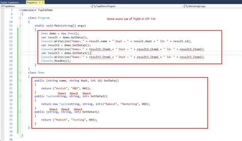 How To Use Tuples With More New Feature In C 70 Avnish Kumar