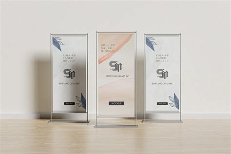 🔴高品质的时尚高端x展架门型架易拉宝设计vi样机展示模型mockups 云瑞设计