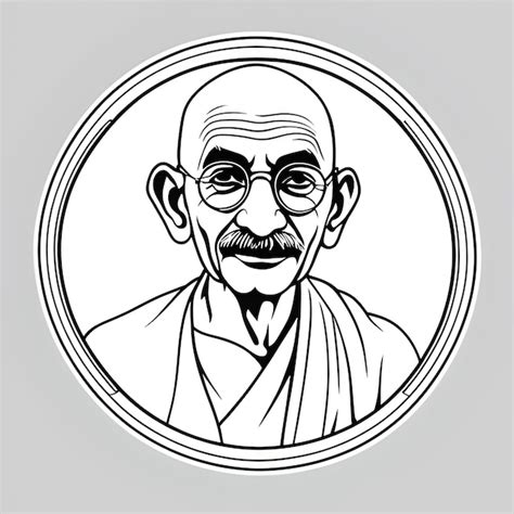 Premium Ai Image Portrait Of Mahatma Gandhi