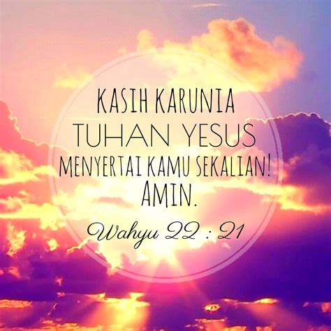 Kata Bijak Blessing Words Ayat Alkitab Wahyu 22 21