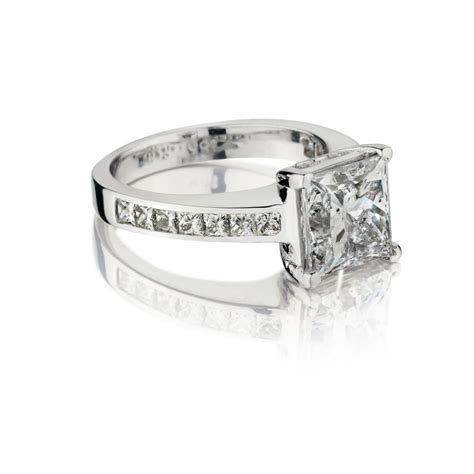 307 Carat Princess Cut Diamond Wg Engagement Ring Van Rijk Estate