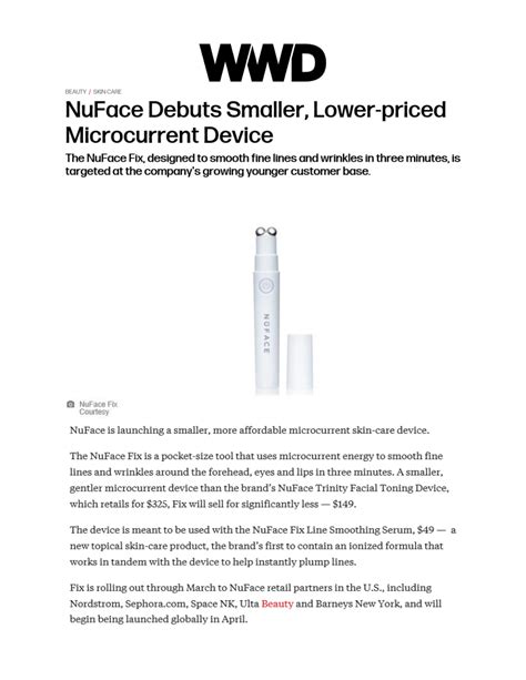 Nuface Debuts Smaller Lower Priced Microcurrent Device