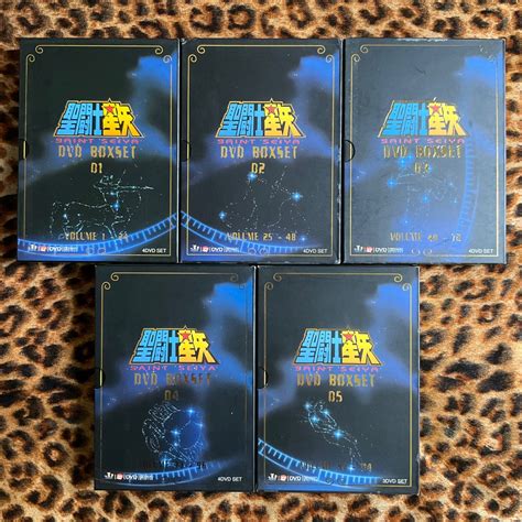 香港版 聖鬥士星矢 TV 版 電視動畫 DVD BOXSET 01 05 全套五盒 共19碟完 粵語配音 興趣及遊戲 音樂樂器