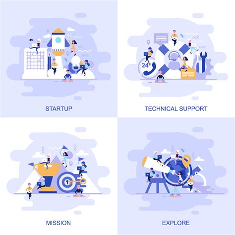 Modern Flat Concept Web Banners 252679 Vector Art At Vecteezy