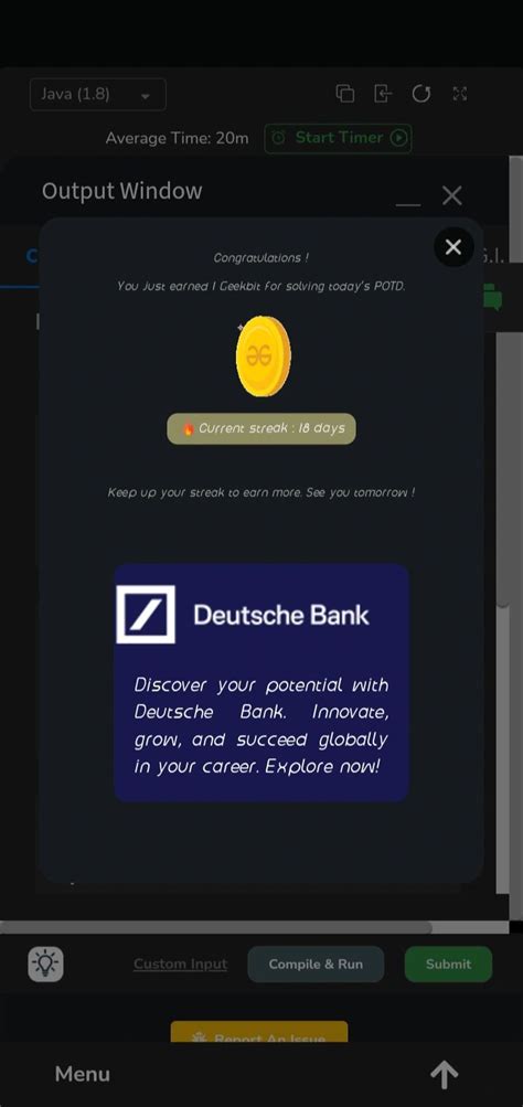Murugappan P On Linkedin Geekstreak2024 Deutschebank Coding