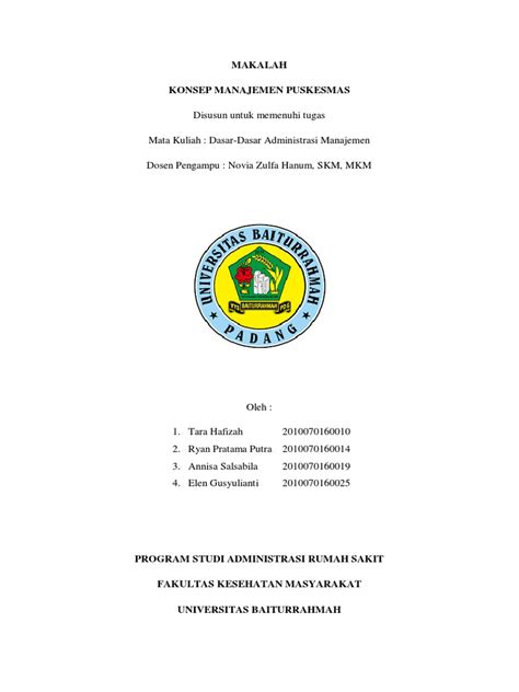 Makalah Dasar Dasar Administrasi Manajemen Pdf