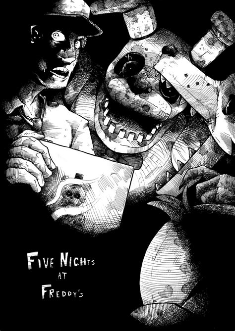 Five Nights At Freddy S WIP Ink By EyeOfSemicolon On DeviantArt