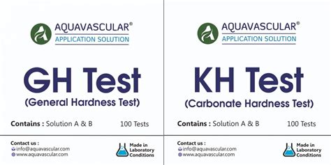 Aquavascular GH KH Test Kit Combo Pack Aqua Zones