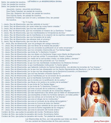 Rosario Del Señor De La Misericordía Con Letania 》 La Luz De La Religión