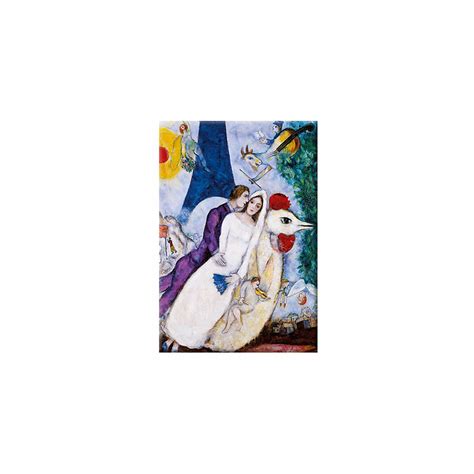 Magnet Marc Chagall Les Mariés De La Tour Eiffel 1938 · Professionnels