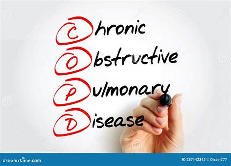 Copd Chronic Obstructive Pulmonary Disease Acronym With Marker