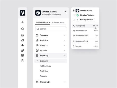 Dual Tier Sidebar Navigation — Untitled Ui App Design Layout Ui