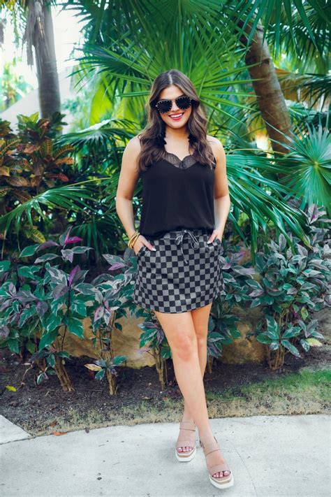 Check Back Checkered Skort Jess Lea Boutique