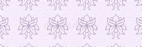 Gender Neutral Floral Flower Seamless Raster Border Simple Whimsical 2