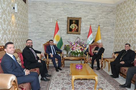 سەرۆکی دیوانی ئەنجومەنی وەزیران بە مەبەستی بەخێرهێنان سەردانی سەرۆکی کەنیسەی کلدان لە عێراق و