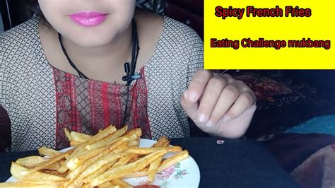 Spicy French Fries Eating Challenge Mukbang YouTube