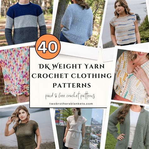 Dk Weight Yarn Crochet Clothing Patterns Two Brothers Blankets