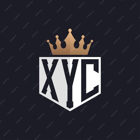 Premium Vector Luxury Xyc Logo With Crown Elegant Initials Xyc Letter Logo For Exclusive