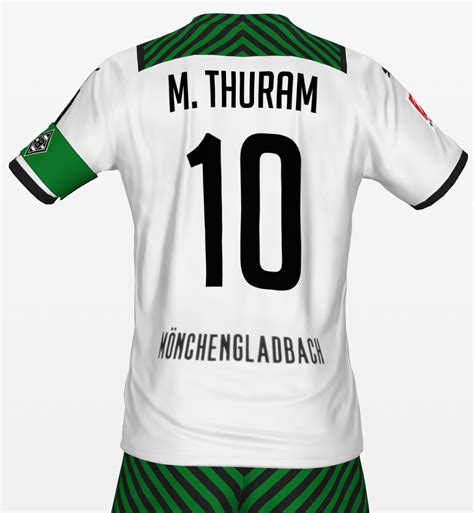 Kit Borussia Monchengladbach Home And Away Kit With Bundesliga Dfb