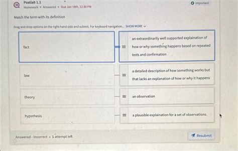 Solved Match The Term With Its Definition Drag And Drop