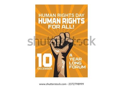 Human Rights Poster Design Template Editable Stock Vector Royalty Free