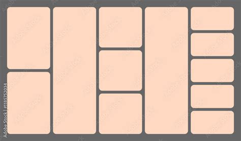 Dimensions 16x9 Trendy Bento Grid Layout Style Brick Ui Ux Templates