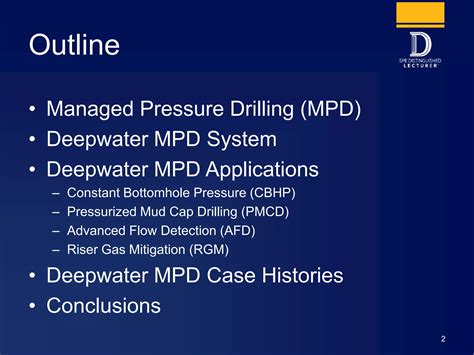 Deepwater Managed Pressure Drilling And Well Drillability Efficiency And Process Safety