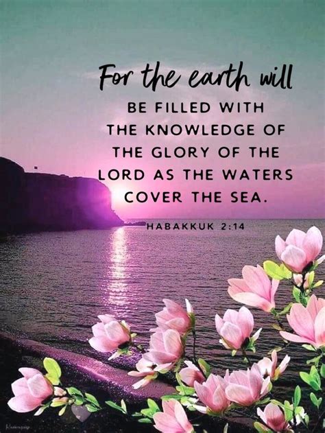 Habakkuk 2 14 Quotes About God Scripture Verses Lord