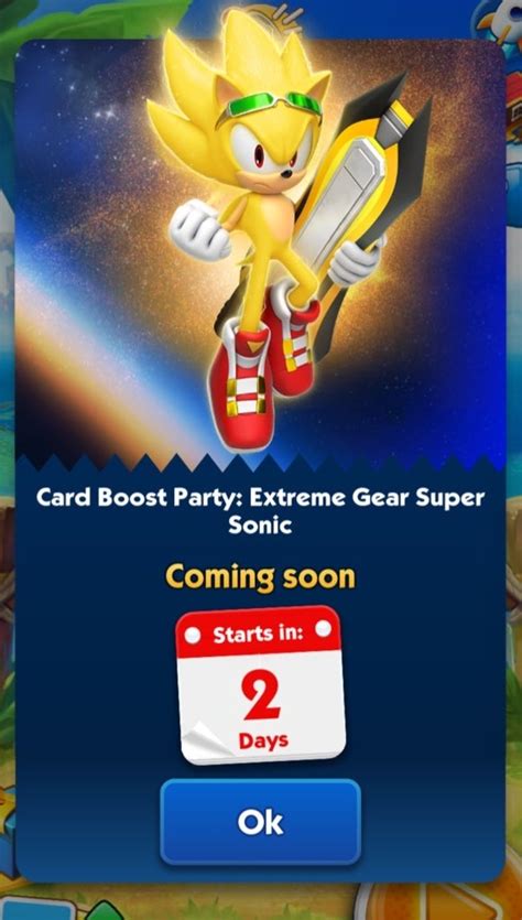 Extreme Gear Super Sonic Coming To Sonic Dash Sonic Forces Mobile Sonic The Hedgehog News