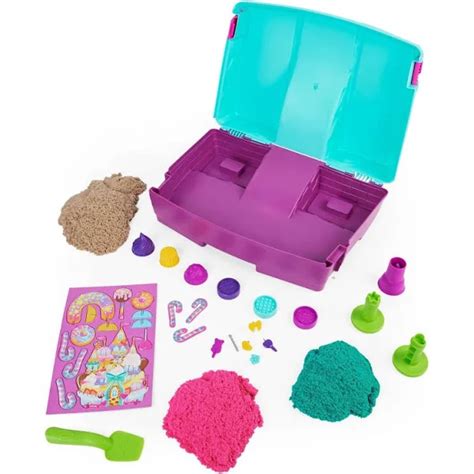 Kinetic Sand Sandyland Folding Sandbox Portable Playset With Tools