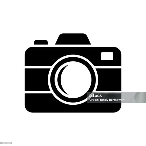 Camera Icon Vector Design Template In White Background Stock