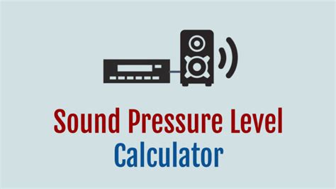spl sound pressure level distance calculator