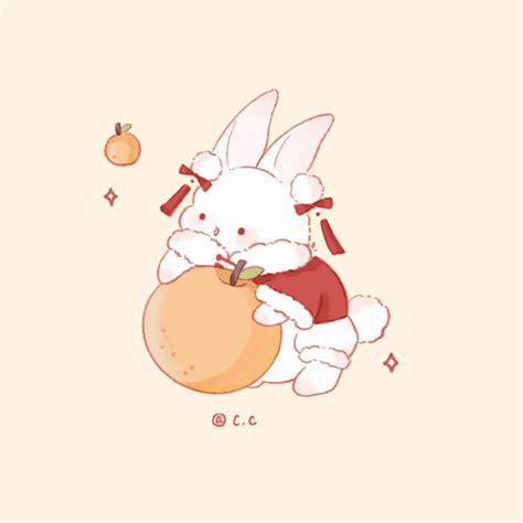甜甜哒小白兔头像 画师是cc不是oo 堆糖，美图壁纸兴趣社区