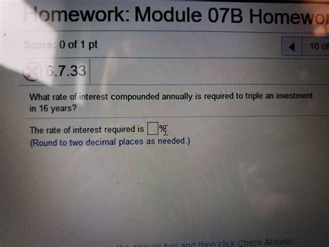Solved Omework Module 07b Homewo 0 Of 1 Pt 10 Of 6 7 33