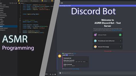 Asmr Programming Making A Discord Bot No Talking Javascript Youtube