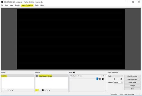 primcast stream live video with obs