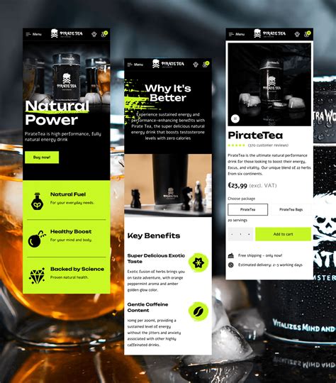 Pirate Tea Wordpress Web Design Ecommerce Website Behance