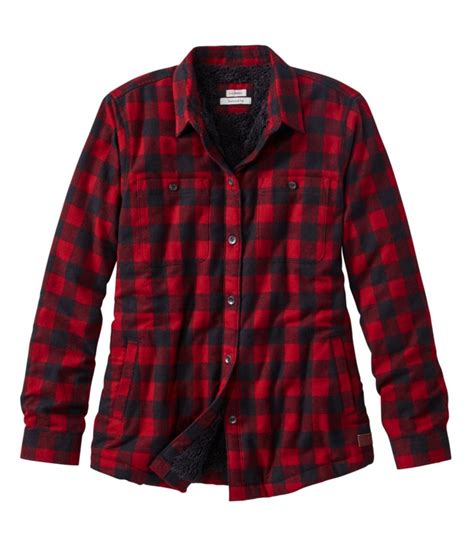 Womens Scotch Plaid Shirt Sherpa Lined Shirts And Tops At Llbean