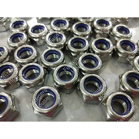 หัวน็อตล็อค น็อตกันคลาย สแตนเลส304 M3 M4 M5 M6 M8 M10 M12 แพ็ค 5 ตัว Shopee Thailand