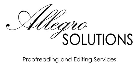 Allegro Solutions Proofreading And Copyediting Services
