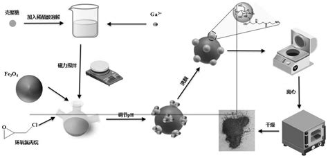 一种利用离子印记技术制备磁性壳聚糖基固体镓离子吸附剂的方法