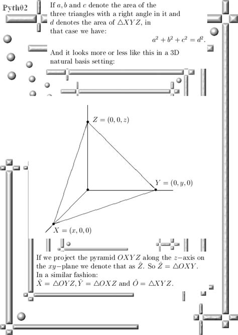 General Pythagoras Theorem Part 1 The 3d Case 3dcomplexnumbers
