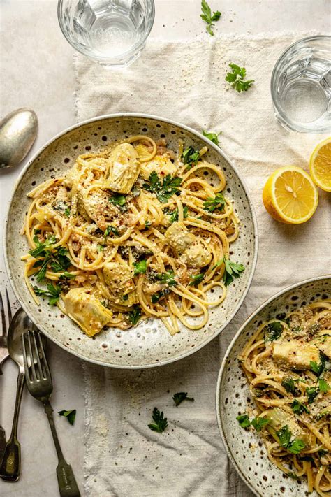 Artichoke And Lemon Linguine The Defined Dish