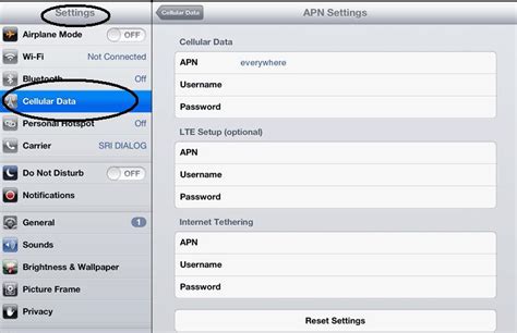 EE G APN Settings For IPad G G LTE APN UK